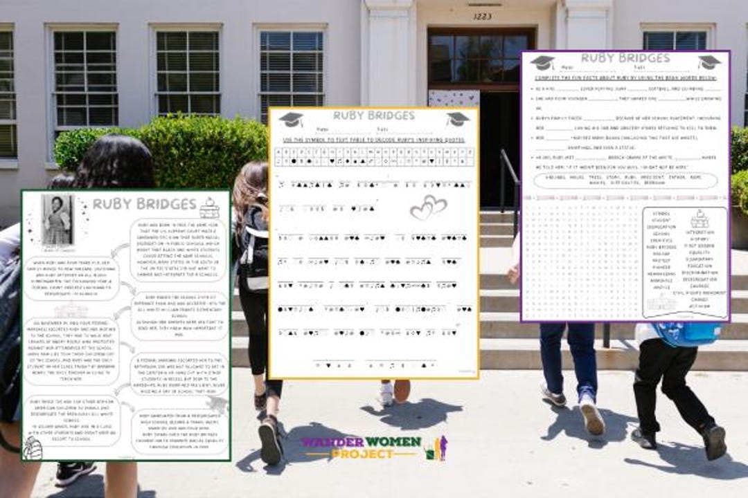 Ruby Bridges - Herstory and Fun Activities - Educational Printable ...