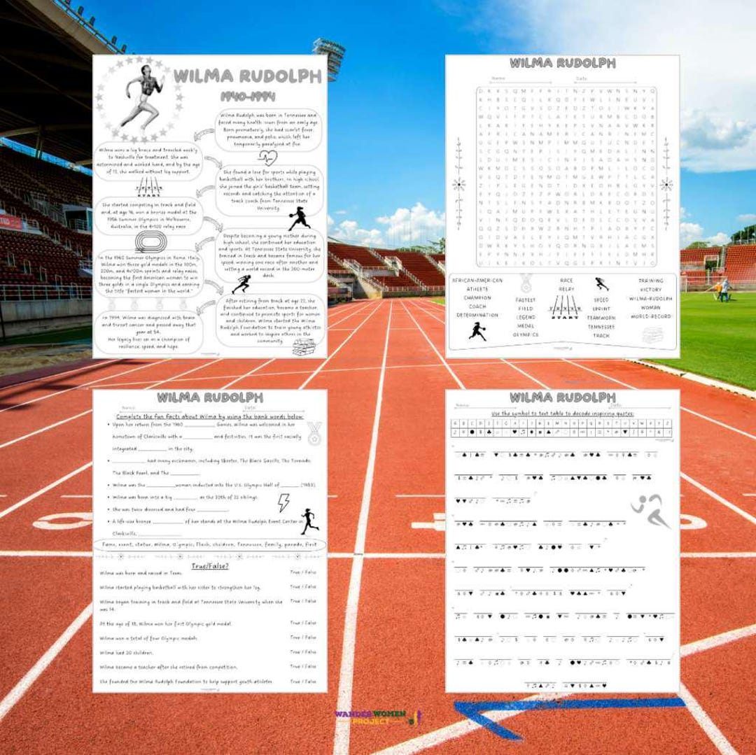 Wilma Rudolph - Learn Herstory With Fun Activities - Educational ...