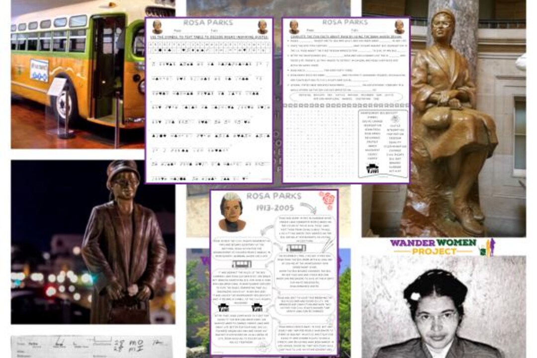 Rosa Parks - Suhistoria Y Actividades Divertidas - Hojas De Trabajo ...