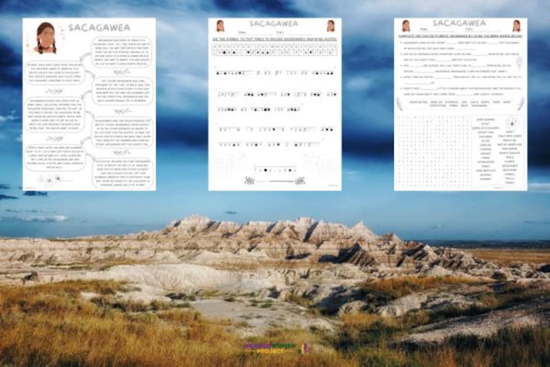Sacagawea - Suhistoria Y Actividades Divertidas; A Spanish Worksheet - Etsy