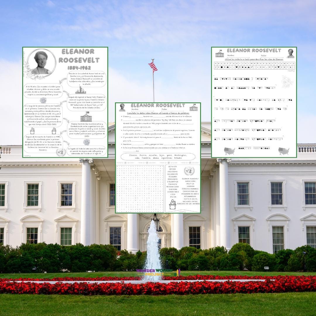 Eleanor Roosevelt - Aprende Su Historia Con Actividades Divertidas ...