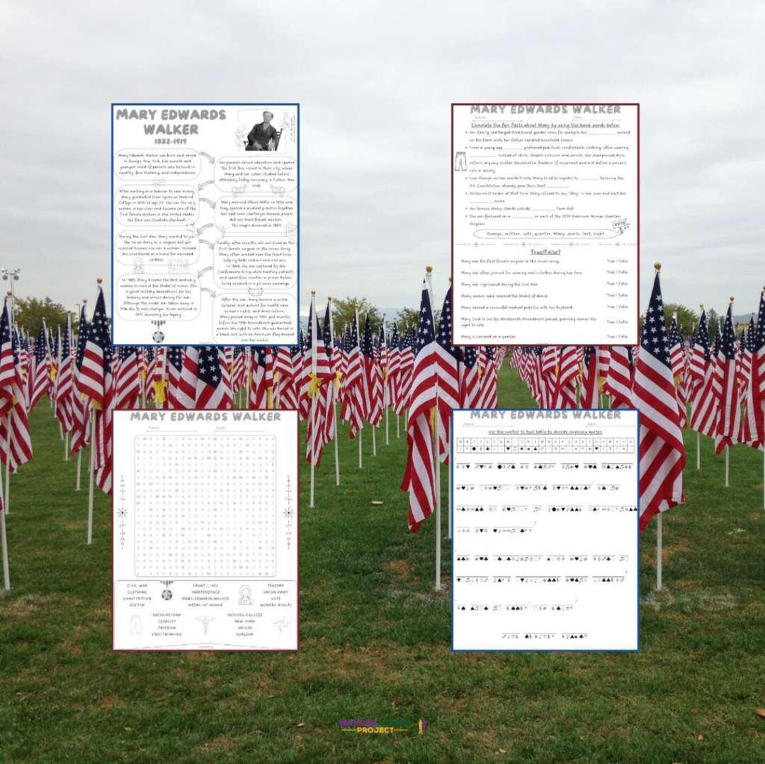 Mary Edwards Walker - Learn Herstory With Fun Activities - Educational ...