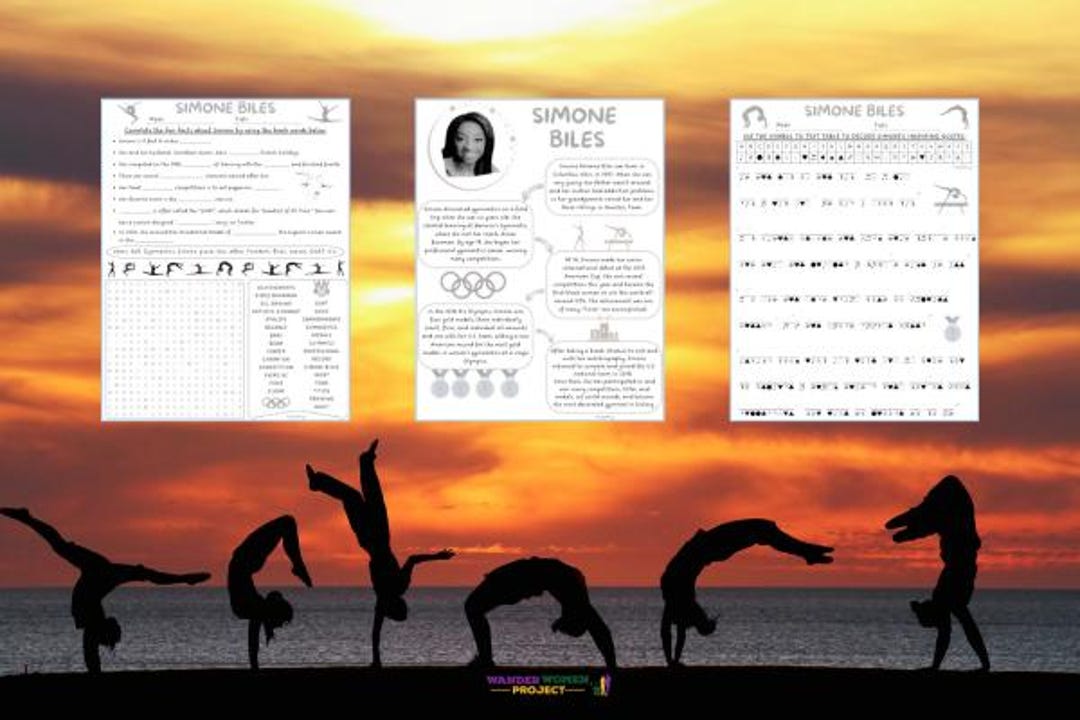 Simone Biles - Learn Herstory With Fun Activities - Etsy