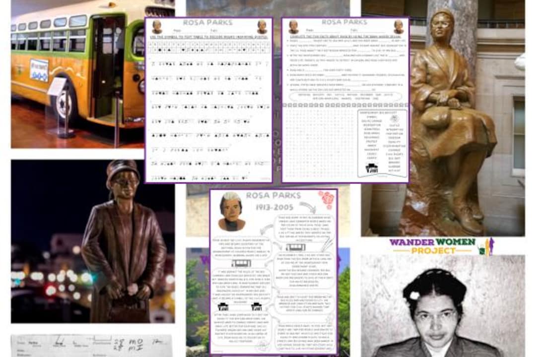 Rosa Parks - Herstory and Fun Activities - Educational Printable ...