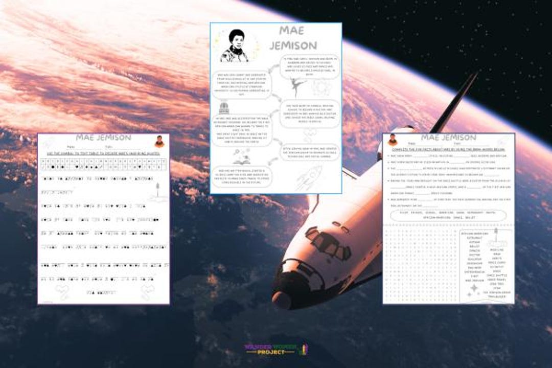 Mae Jemison Suhistoria Y Actividades Divertidas - Hojas De Trabajo ...