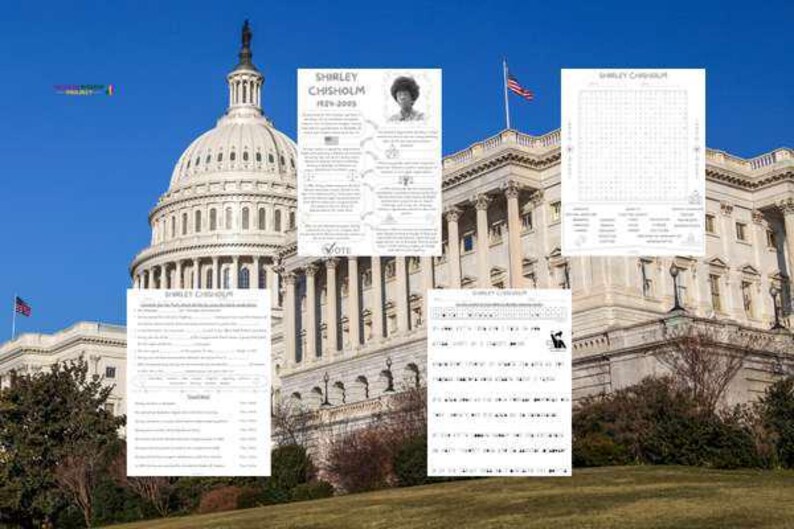 Shirley Chisholm- Learn Herstory With Fun Activities - Etsy