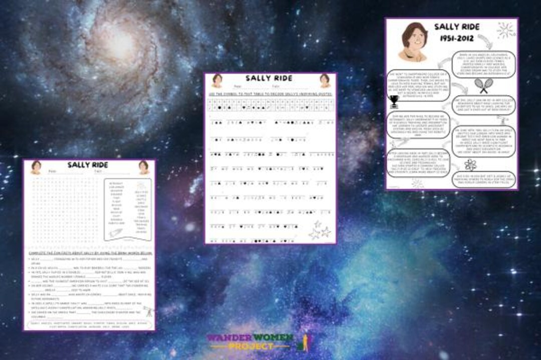 Sally Ride - Herstory and Fun Activities - Educational Printable ...