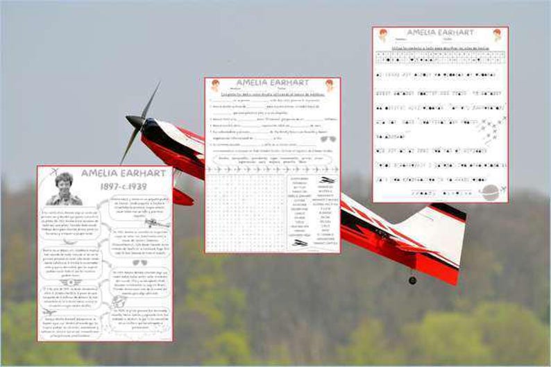 Amelia Earhart - Suhistoria Y Actividades Divertidas; A Spanish ...