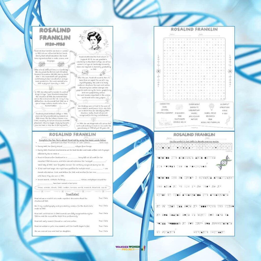 Rosalind Franklin - Learn Herstory With Fun Activities - Educational ...