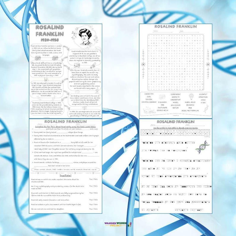 Rosalind Franklin - Learn Herstory With Fun Activities - Educational ...