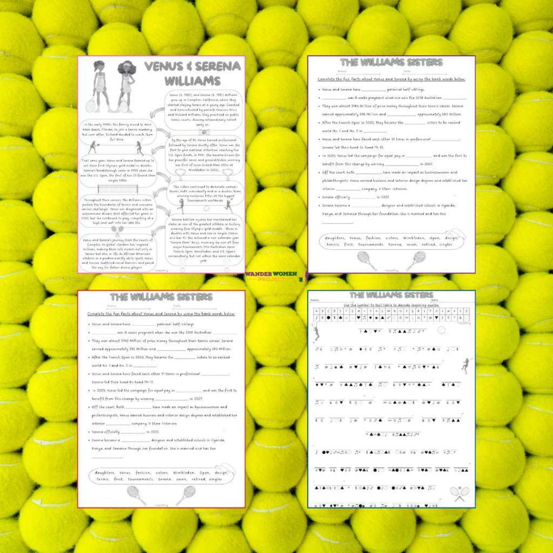 Venus & Serena Williams - Learn Their Story With Fun Activities ...