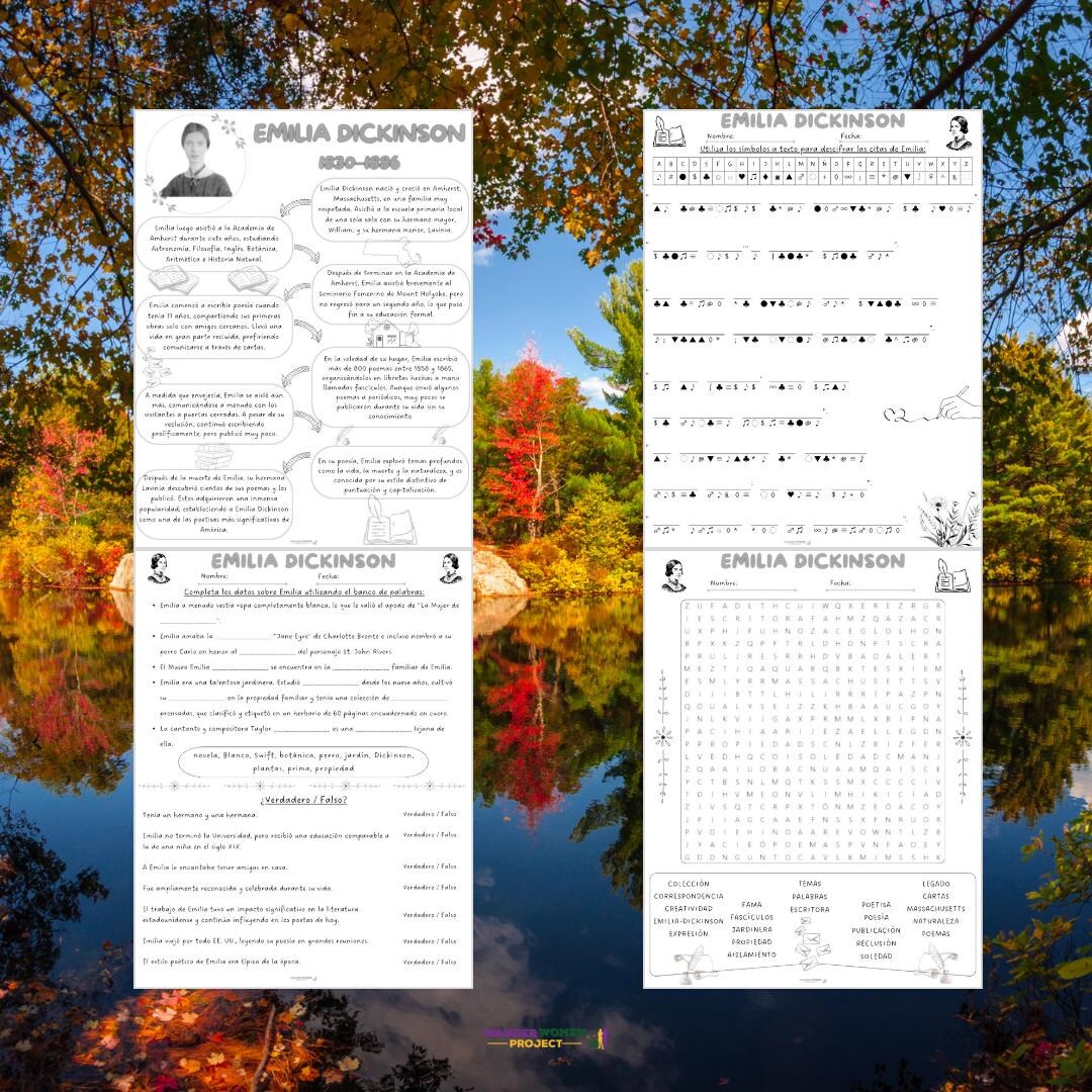 Emilia Emily Dickinson - Aprende Sobre Suhistoria Con Actividades ...