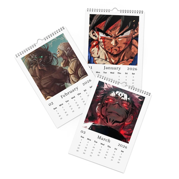 2026 Anime Calendars - Etsy