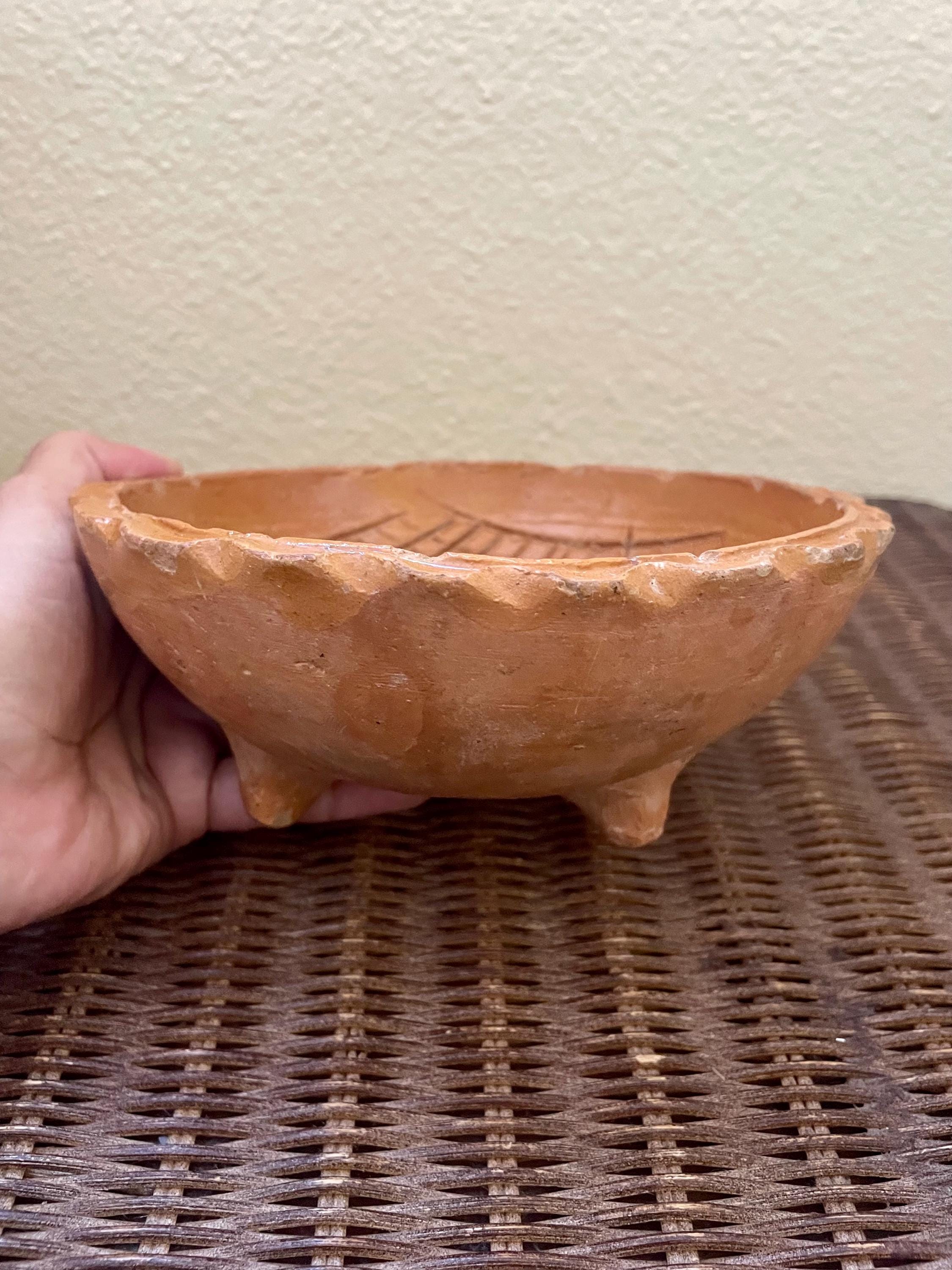 Antique Handmade Mexican | Made in Mexico | Molcajete Mexicano De Barro ...