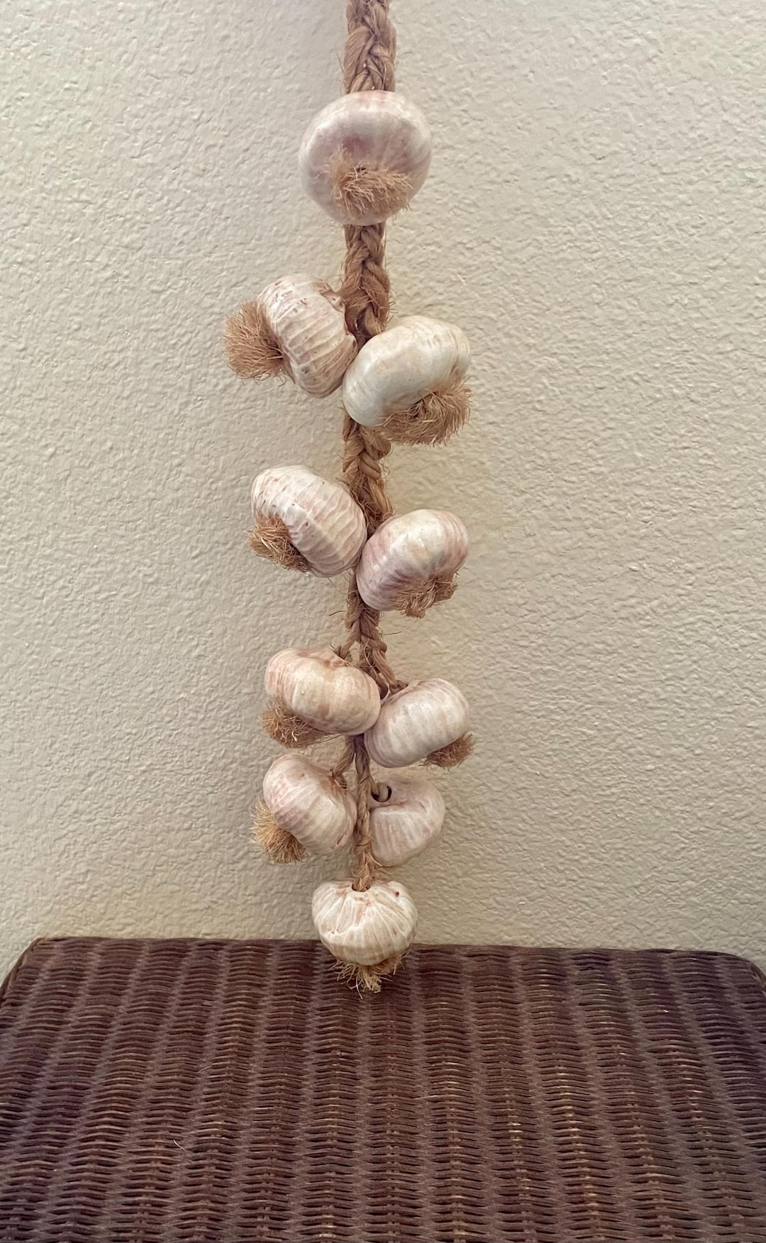 Vintage Handmade Mexican | Made in Mexico | Ceramic Garlic Braid ...