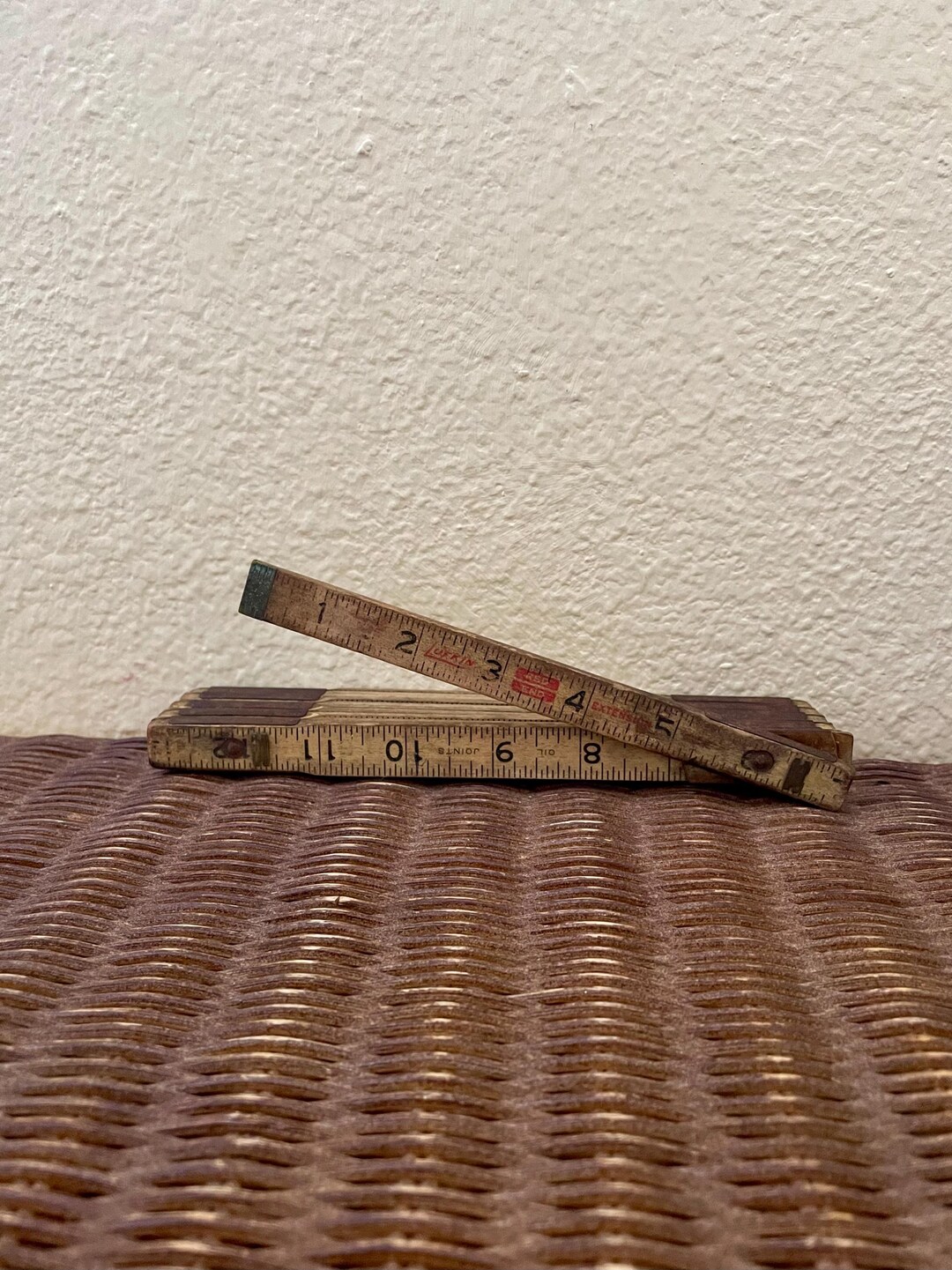Vintage Lufkin | Made in USA | Red End Extension Folding Ruler | 71 ...