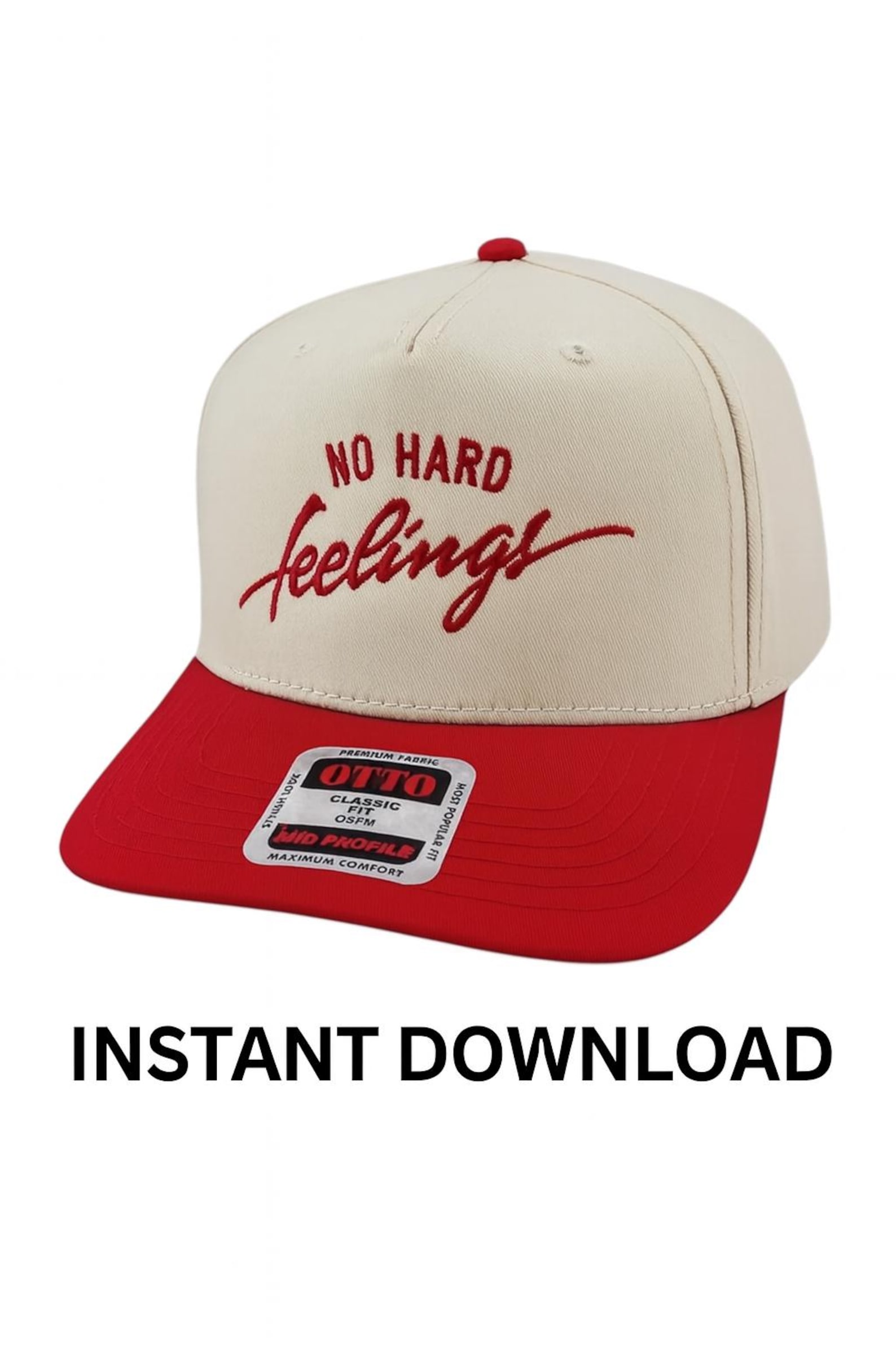 No Hard Feelings Embroidery Design – DST File for Instant Download ...