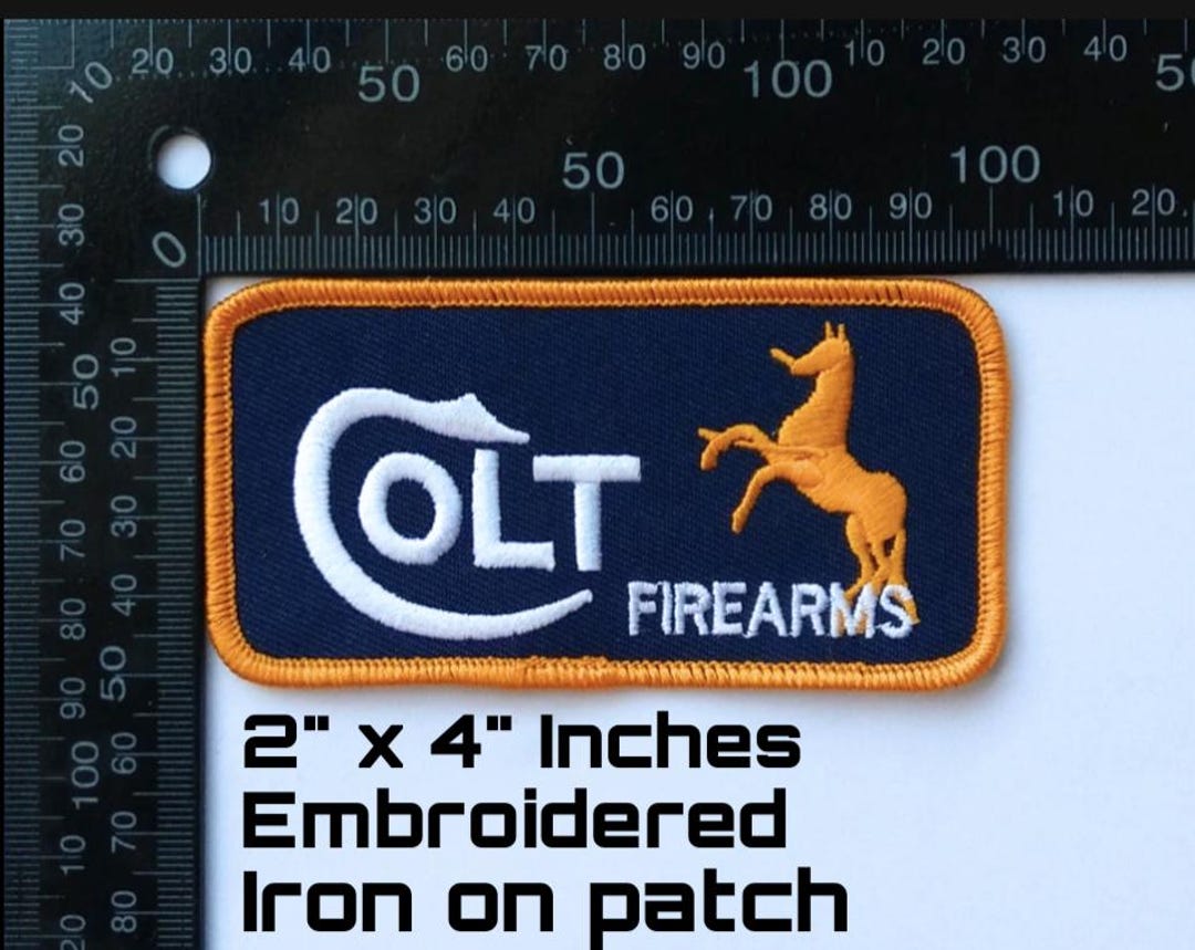 Colt Firearm Embroidered Iron on Patch 2x4 Inches - Etsy