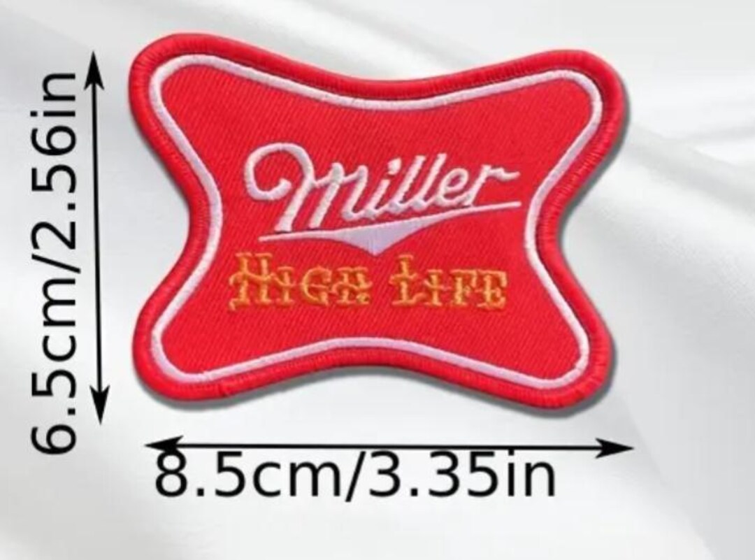 Miller High Life Red/white Beer Patch - Etsy
