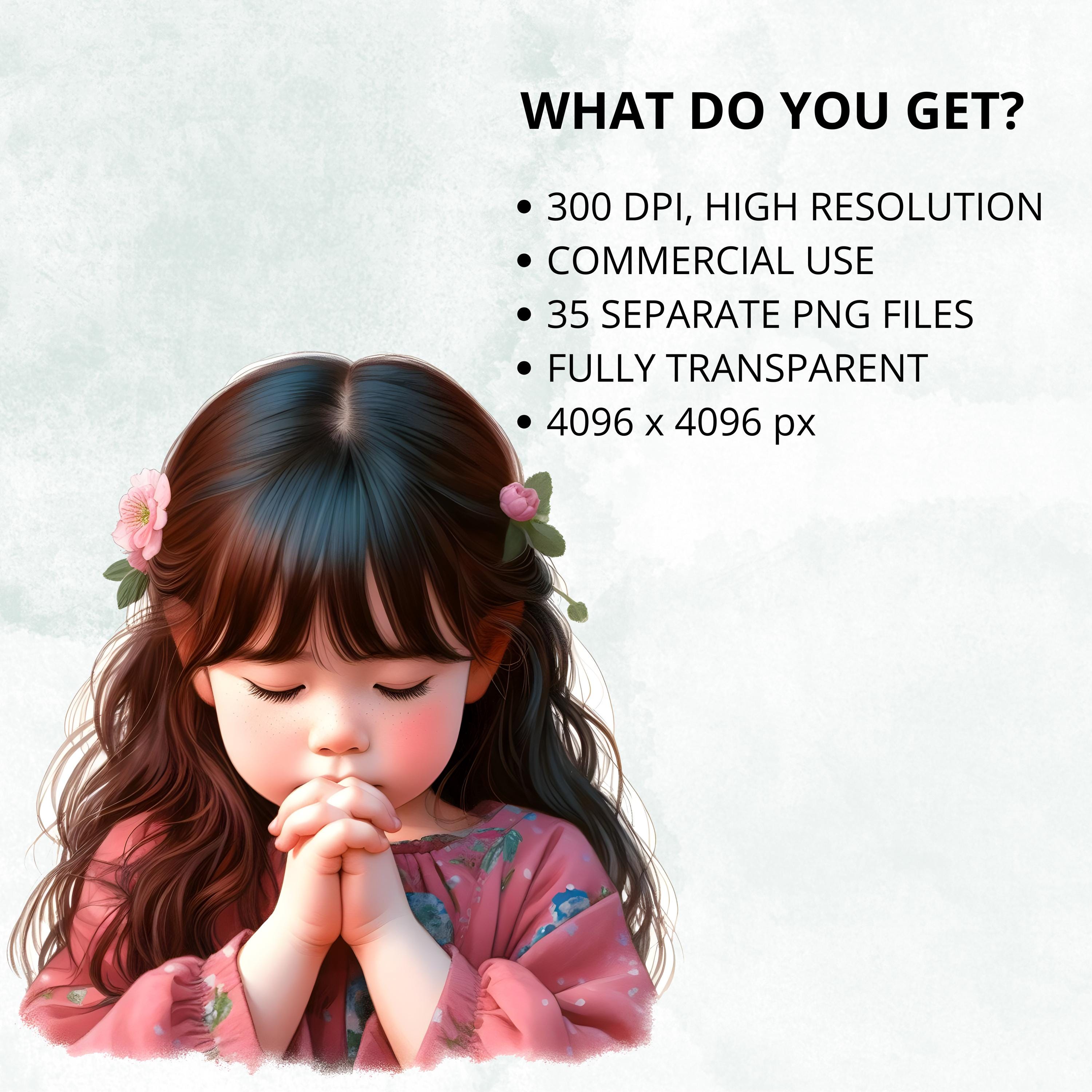 People Praying Watercolor Clipart Bundle, Digital Scrapbook & Craft ...