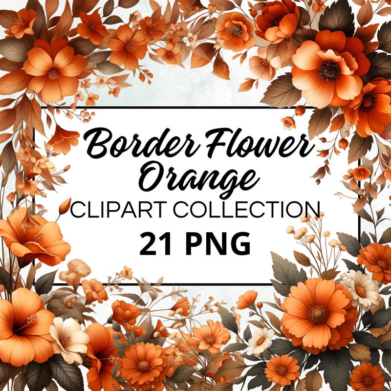 Orange Wallpaper Borders - Etsy