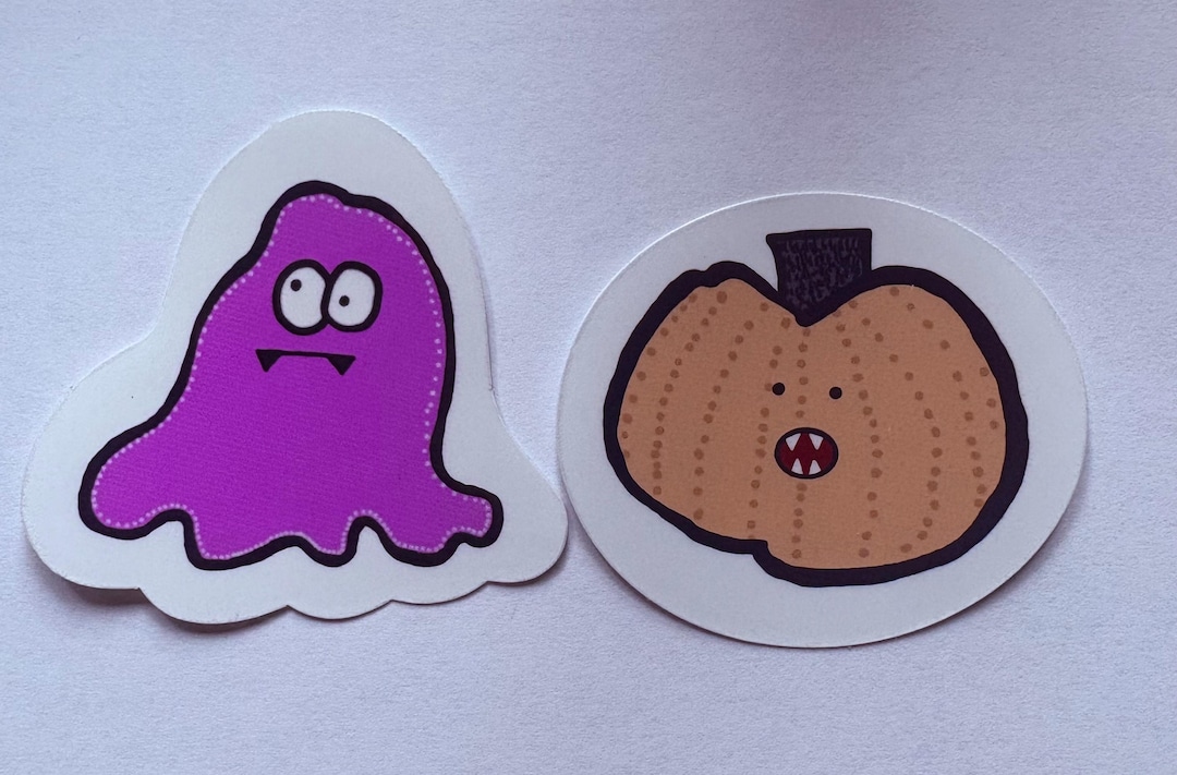 Spooky-cute Duo: a Blob and a Spicy Pumpkin! - Etsy