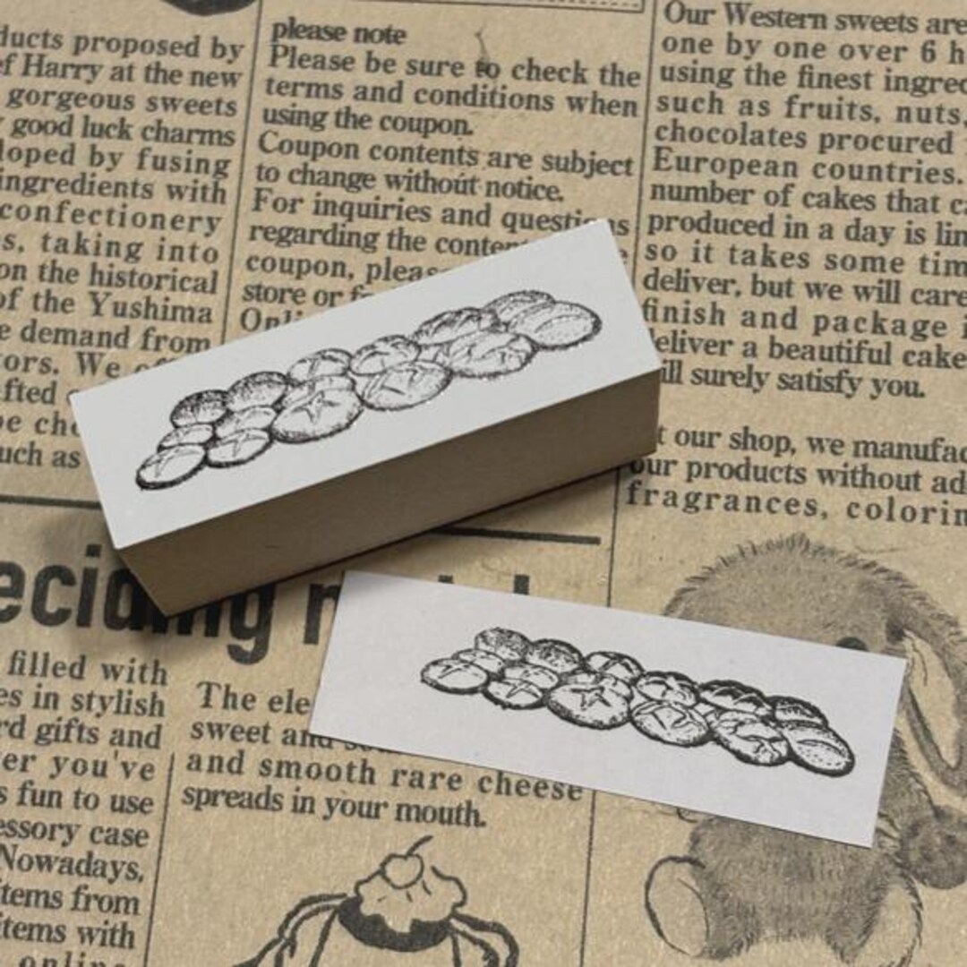 Assorted Rustic Breads | Rubber Stamp Patissier Harinezumi Collections ...