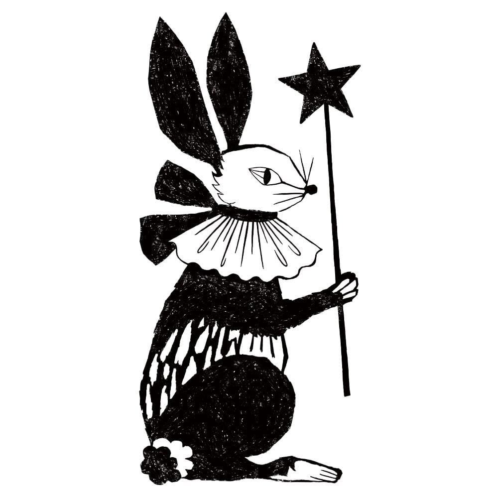 Star Rabbit Rubber Stamp Kinotorico Collections, Made in Japan - Etsy