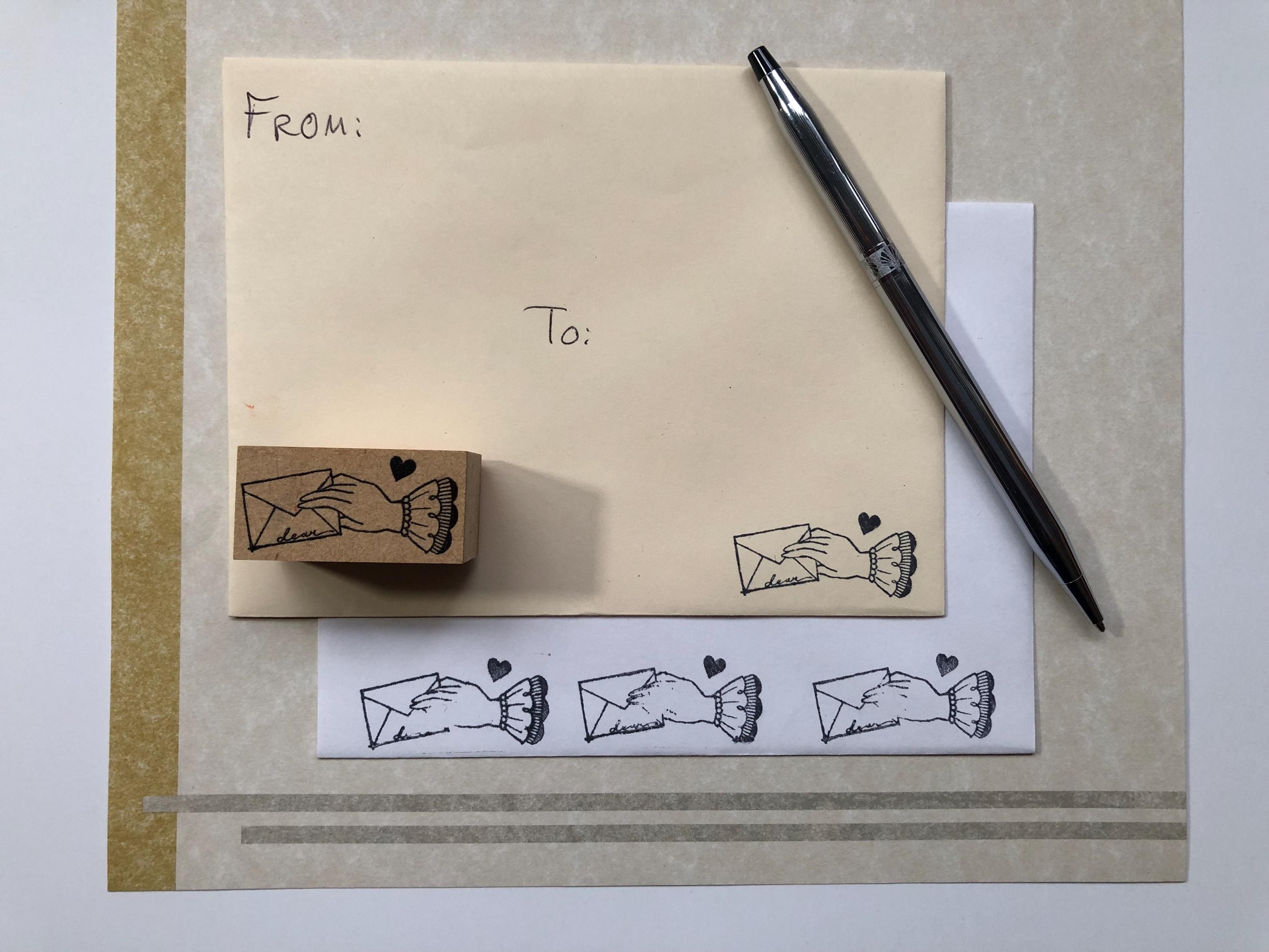 Lette Hand | Rubber Stamp Kinotorico Collections, Made in Japan - Etsy