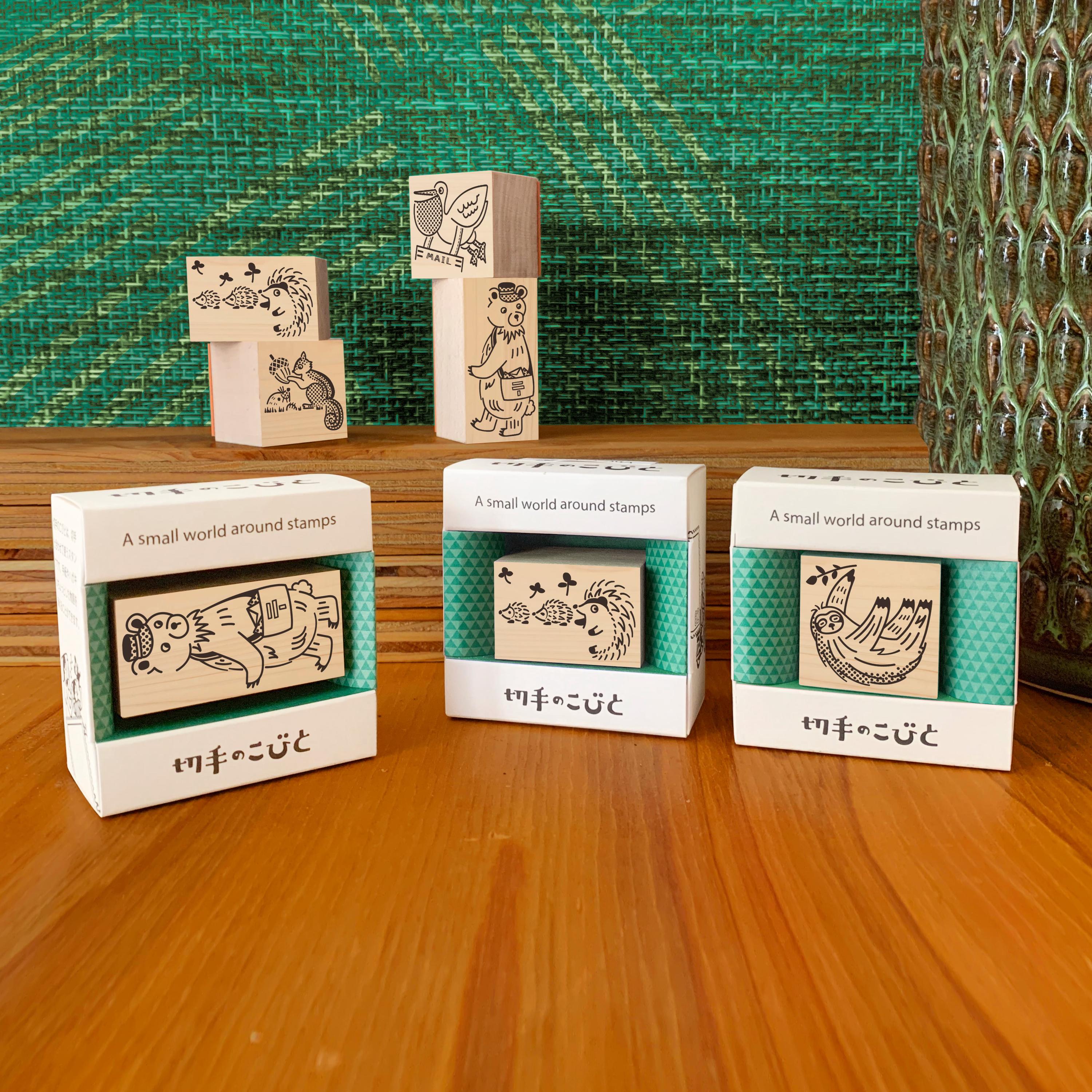 Bear Postman Rubber Stamp | Kitte No Kobito Animal Series, Made in ...