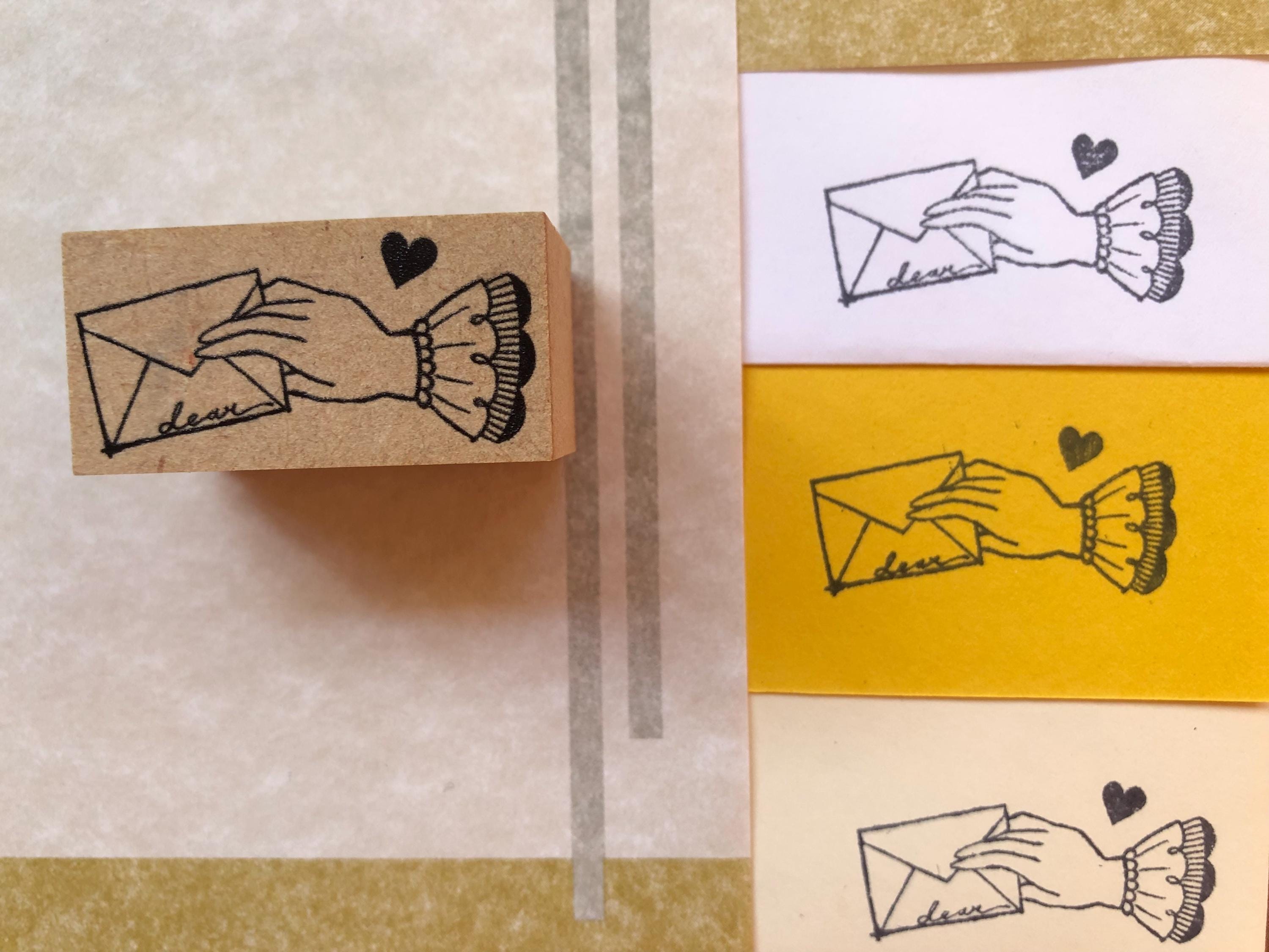 Lette Hand | Rubber Stamp Kinotorico Collections, Made in Japan - Etsy