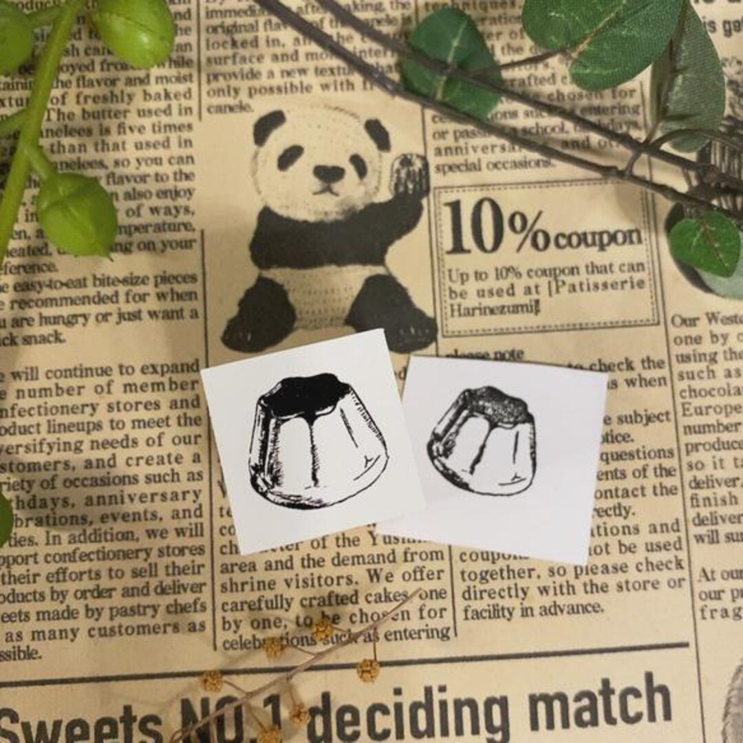 Pudding | Rubber Stamp Patissier Harinezumi Collections, Made in Japan ...