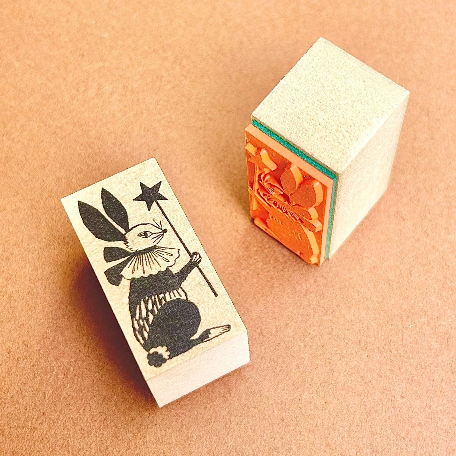 Star Rabbit | Rubber Stamp Kinotorico Collections, Made in Japan - Etsy