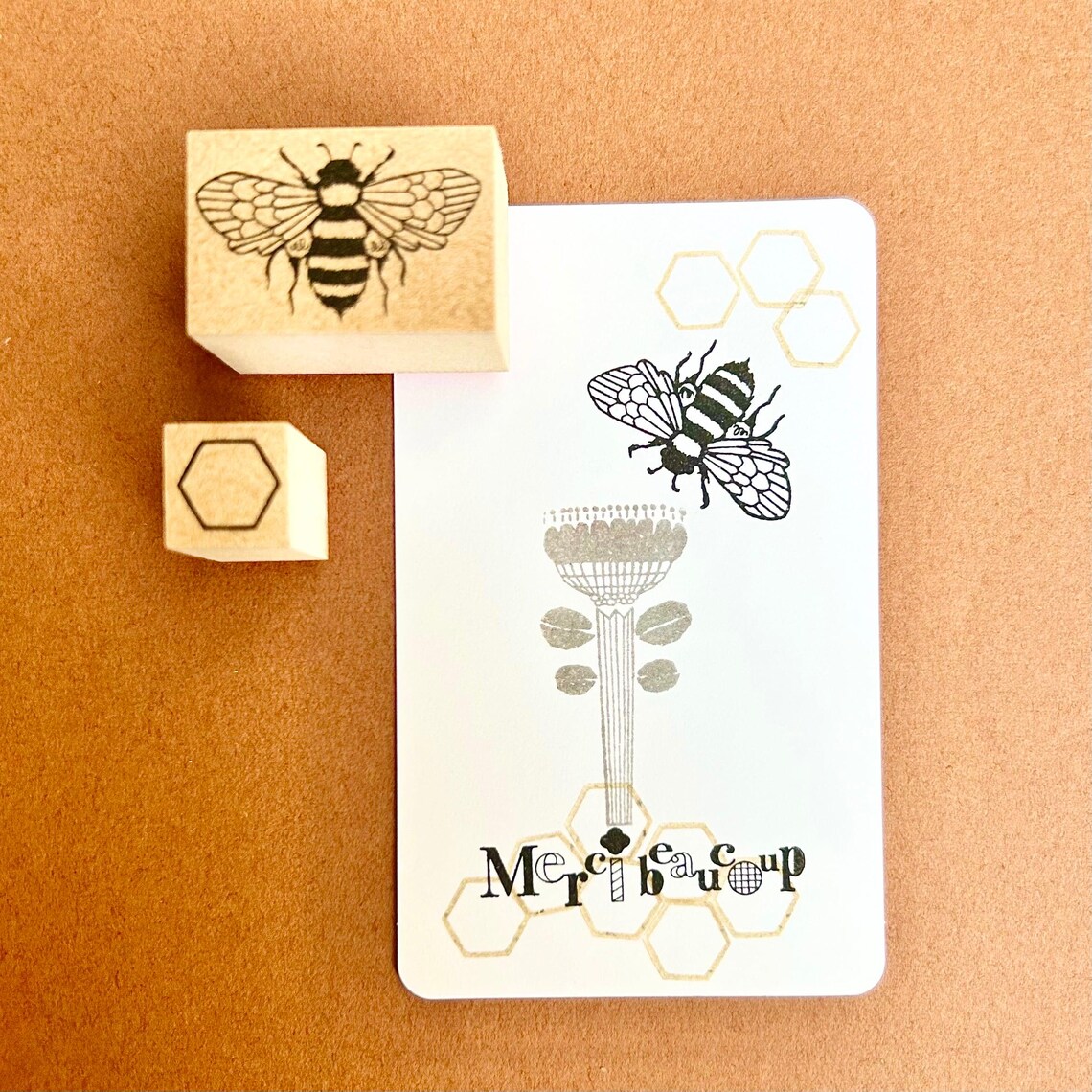 Honeycomb | Rubber Stamp Kinotorico Collections, Made in Japan - Etsy