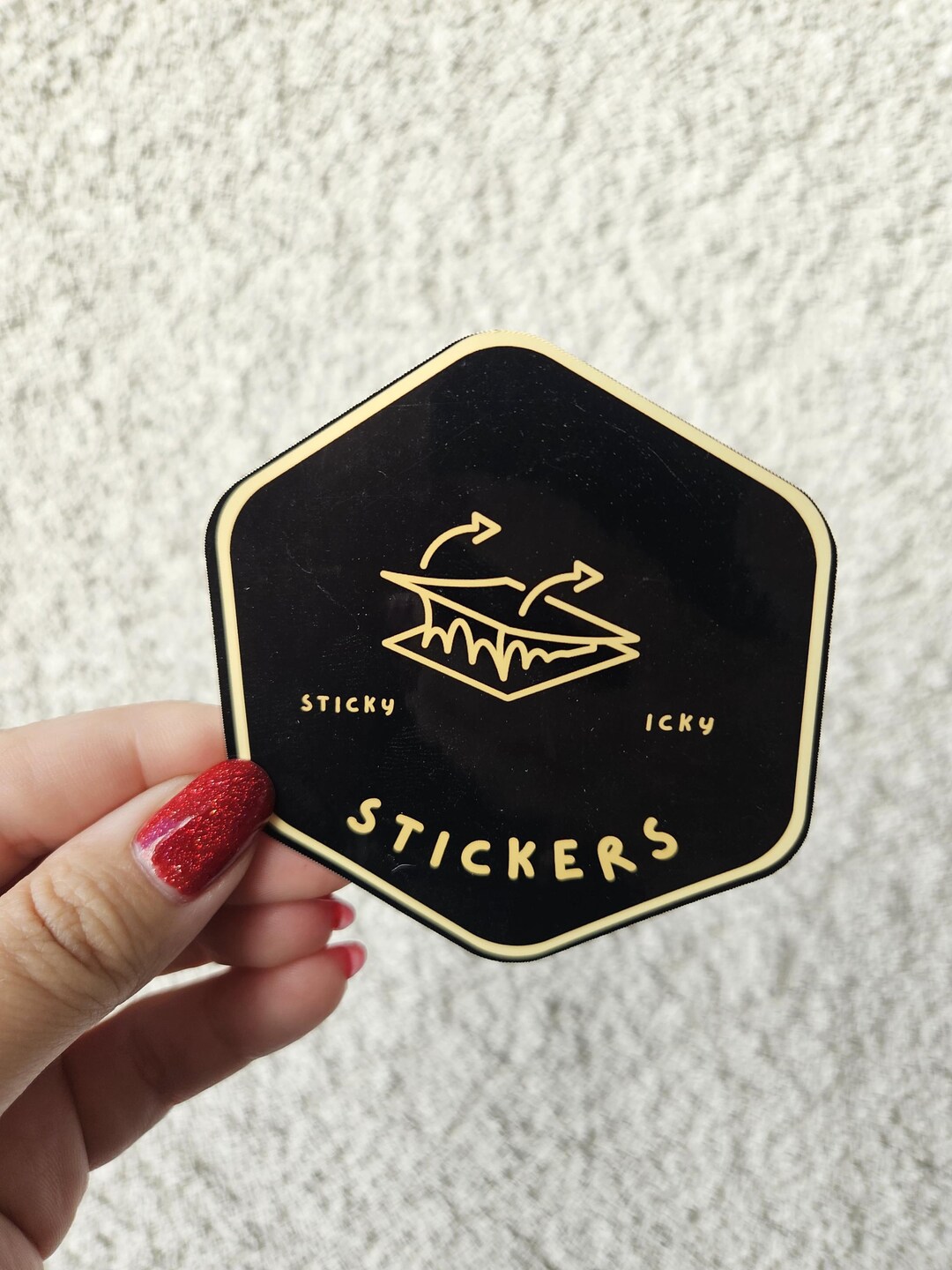 Sticky Icky Signature - Vinyl Sticker With Gloss Finish - Etsy