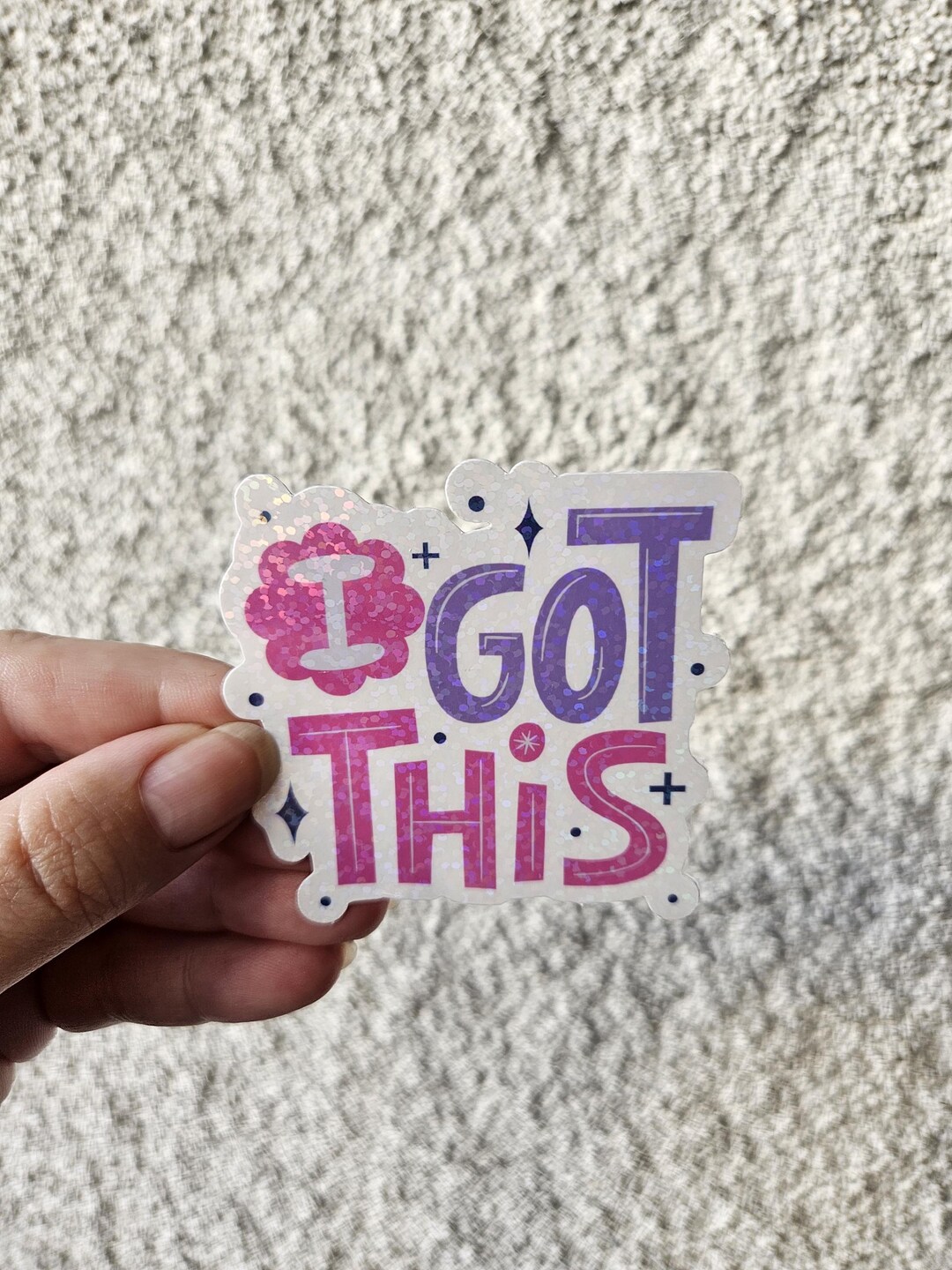 I Got This - Vinyl Sticker With Sparkle Holographic Finish - Etsy