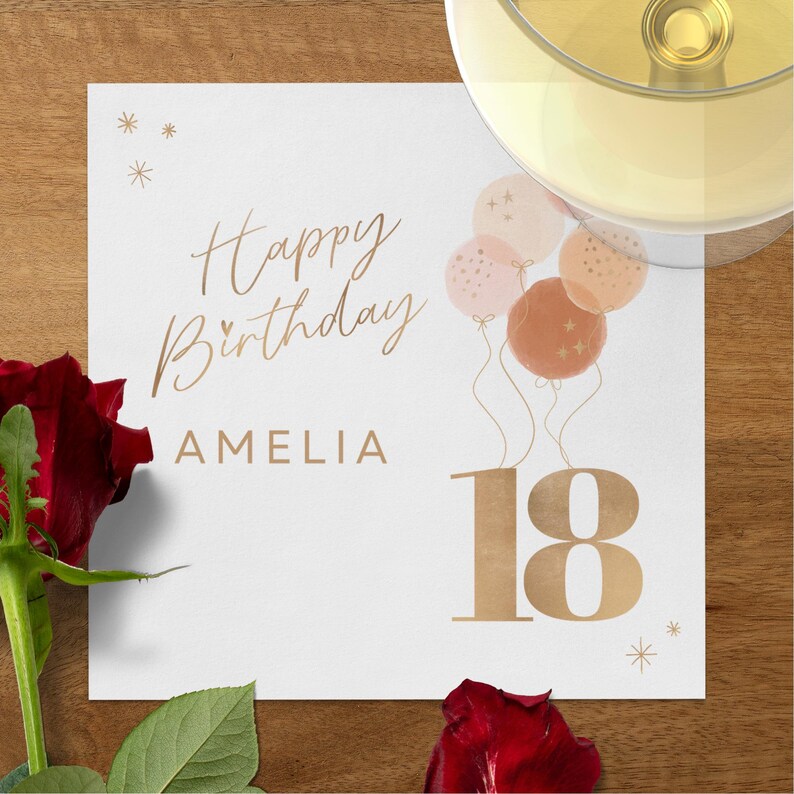 Personalized Birthday Napkins, Party Decor, Milestone Birthday Party - Etsy