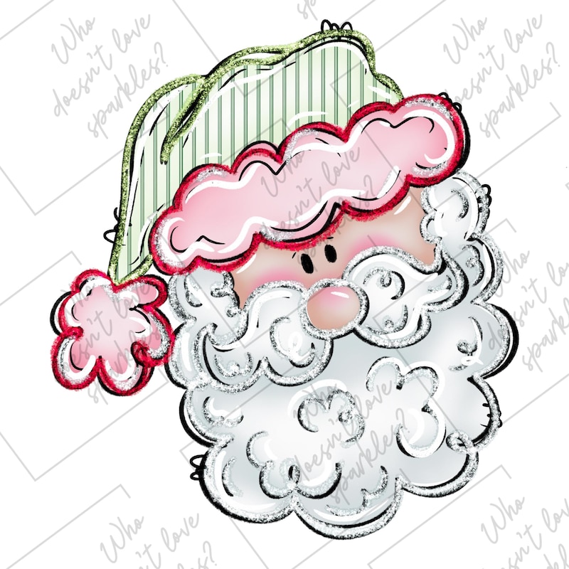 Vintage Blue Santa Mug - Etsy