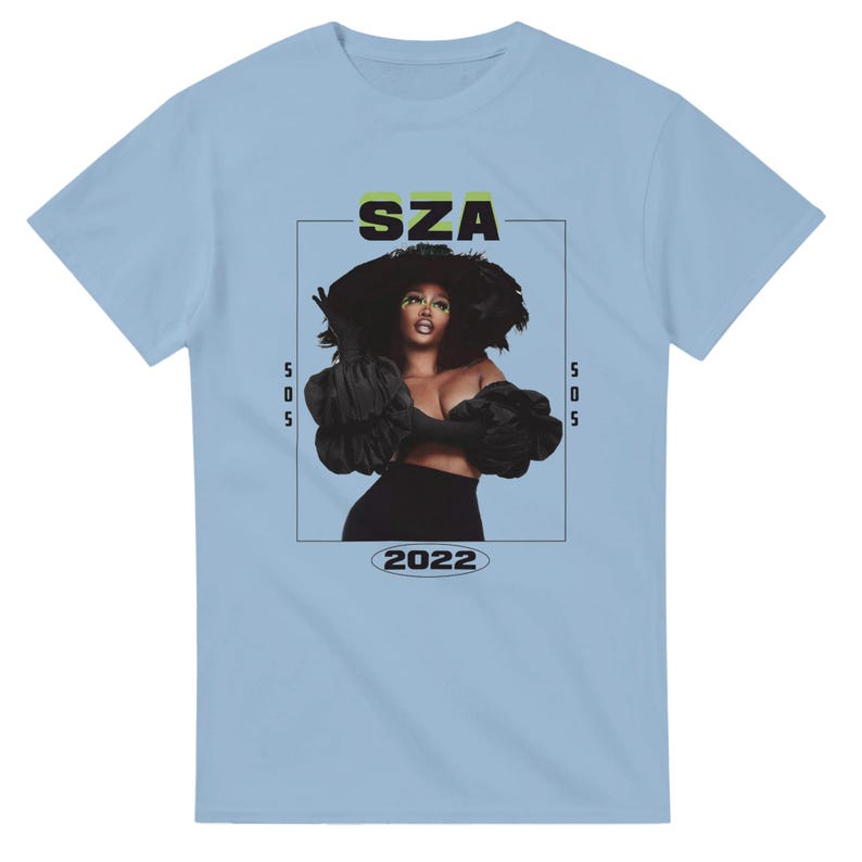 SZA T-shirt SOS 2002 | Premium Heavyweight Cotton Tee | Casual Style ...