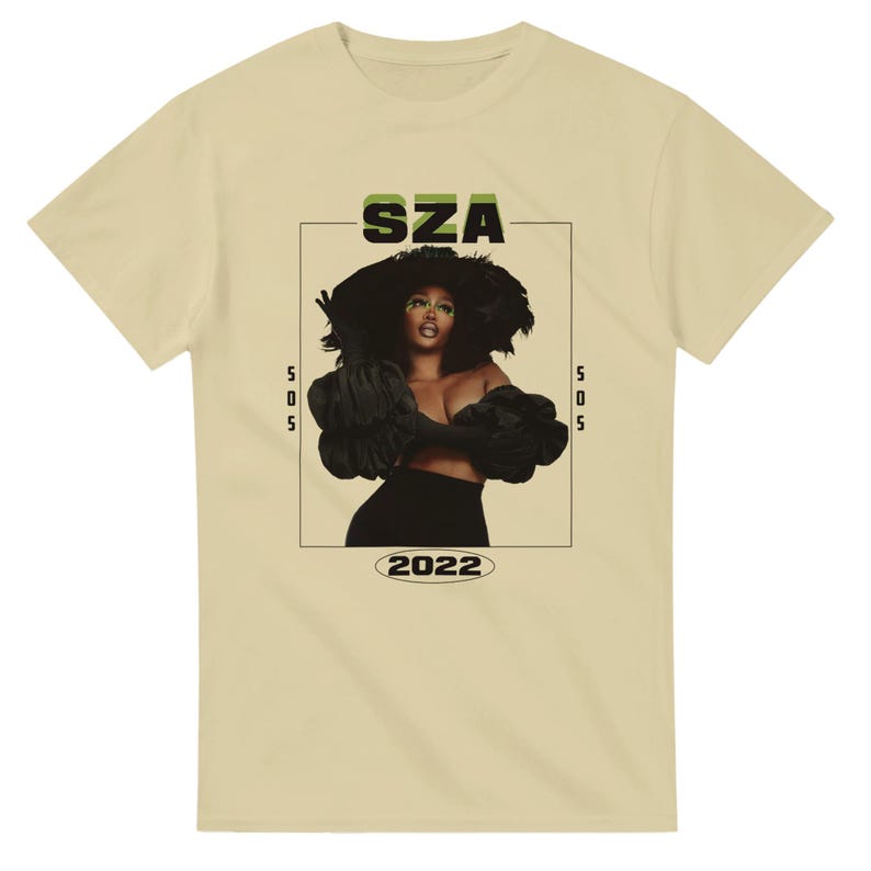 SZA T-shirt SOS 2002 | Premium Heavyweight Cotton Tee | Casual Style ...