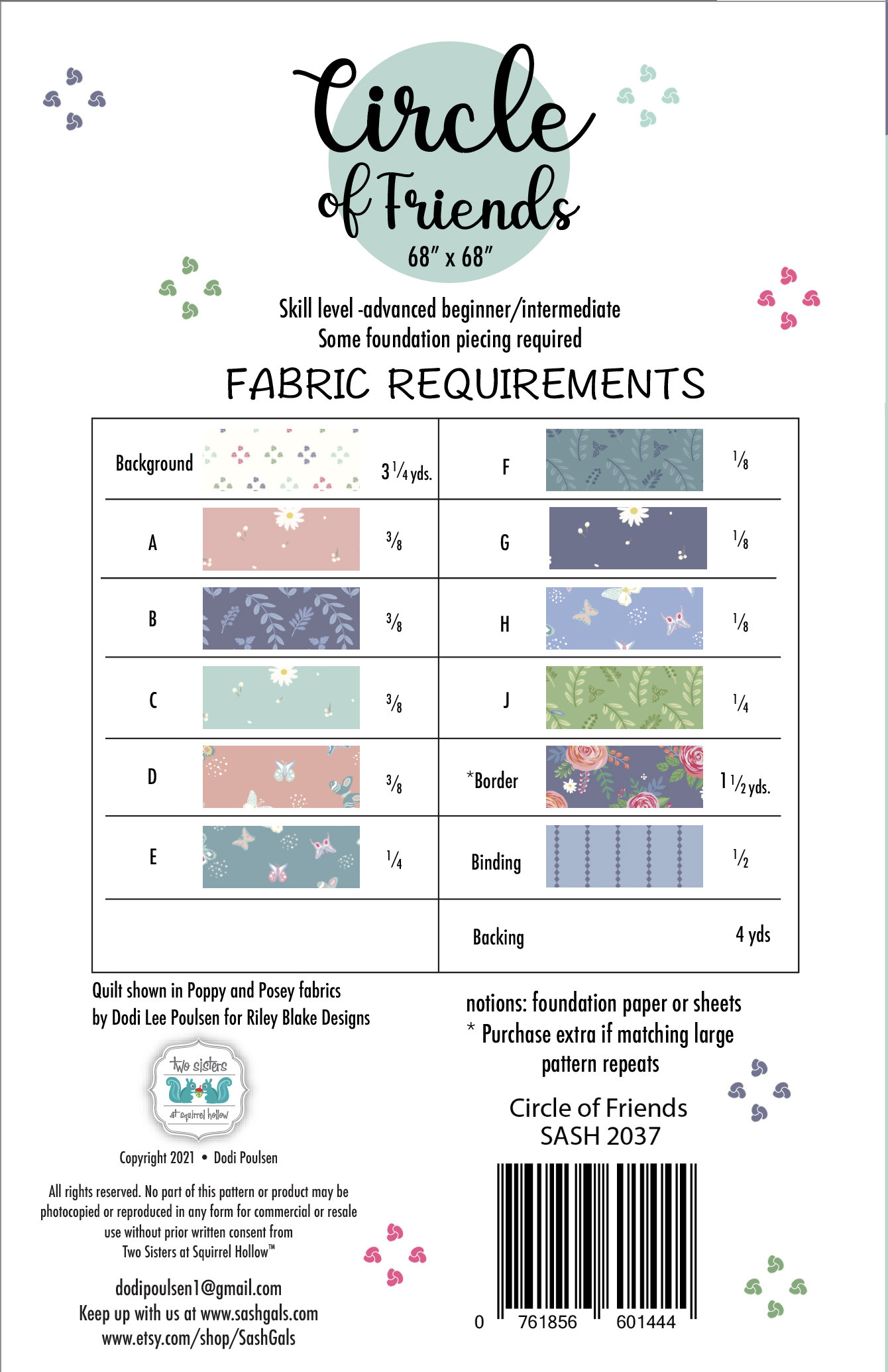 Circle of Friends PDF Pattern - Etsy