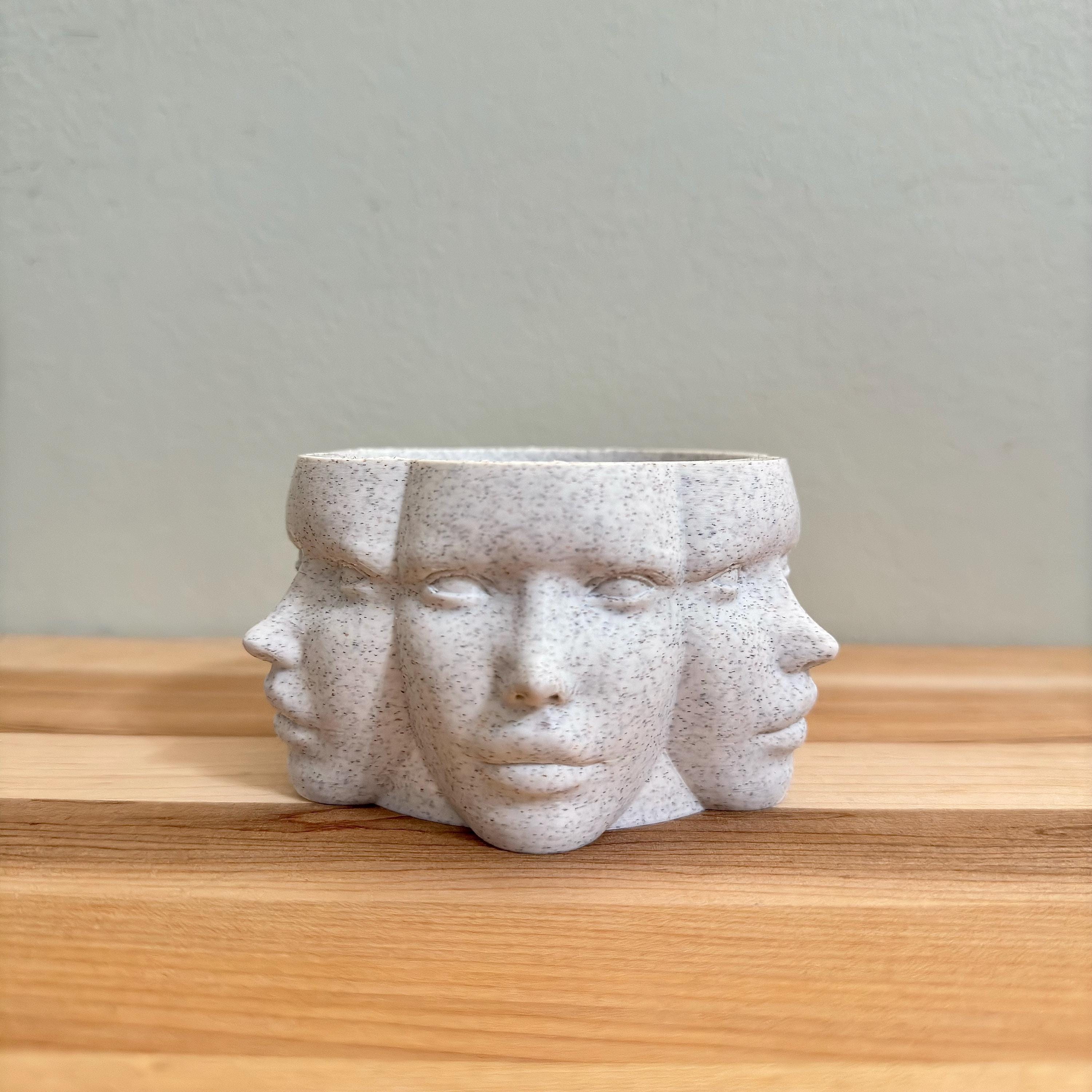 Multi-face Planter 3D Printed Polyface Planter Pot Decorative Planter ...