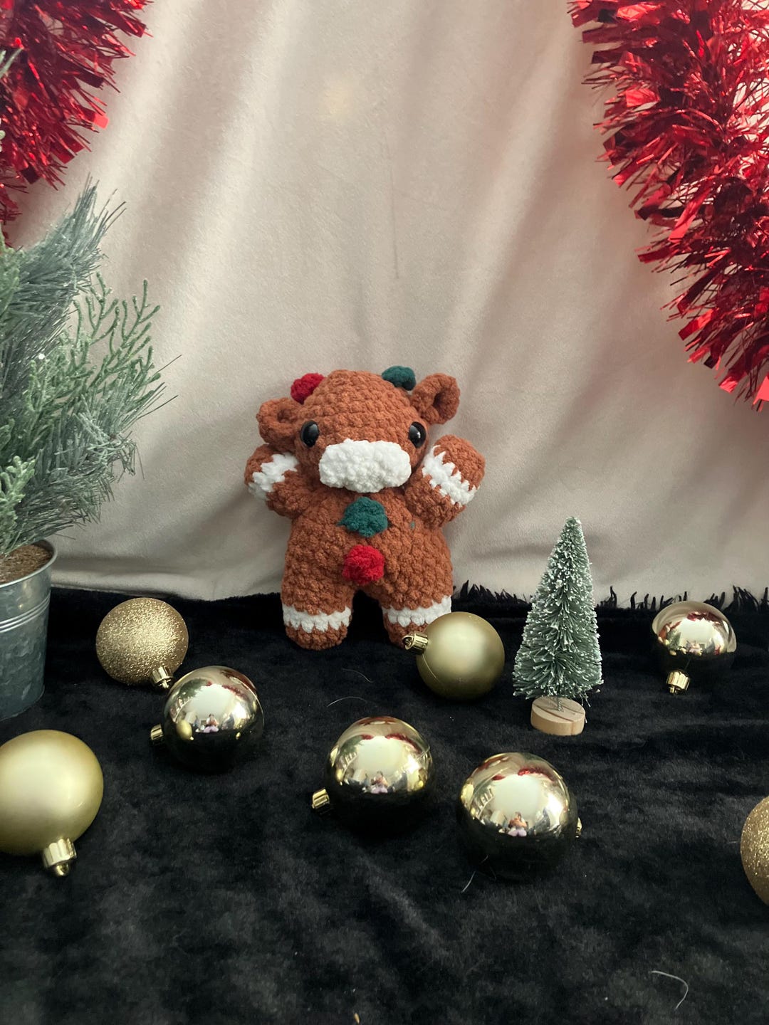 Soft Crochet Gingerbread Cow Plushie - Etsy