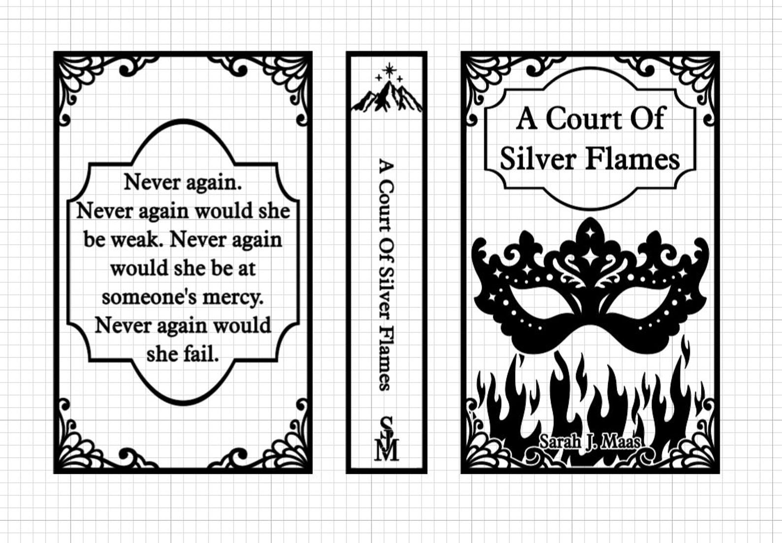 ACOTAR Series Rebind SVG Bundle | Front, Back and Spine for All 5 Books ...