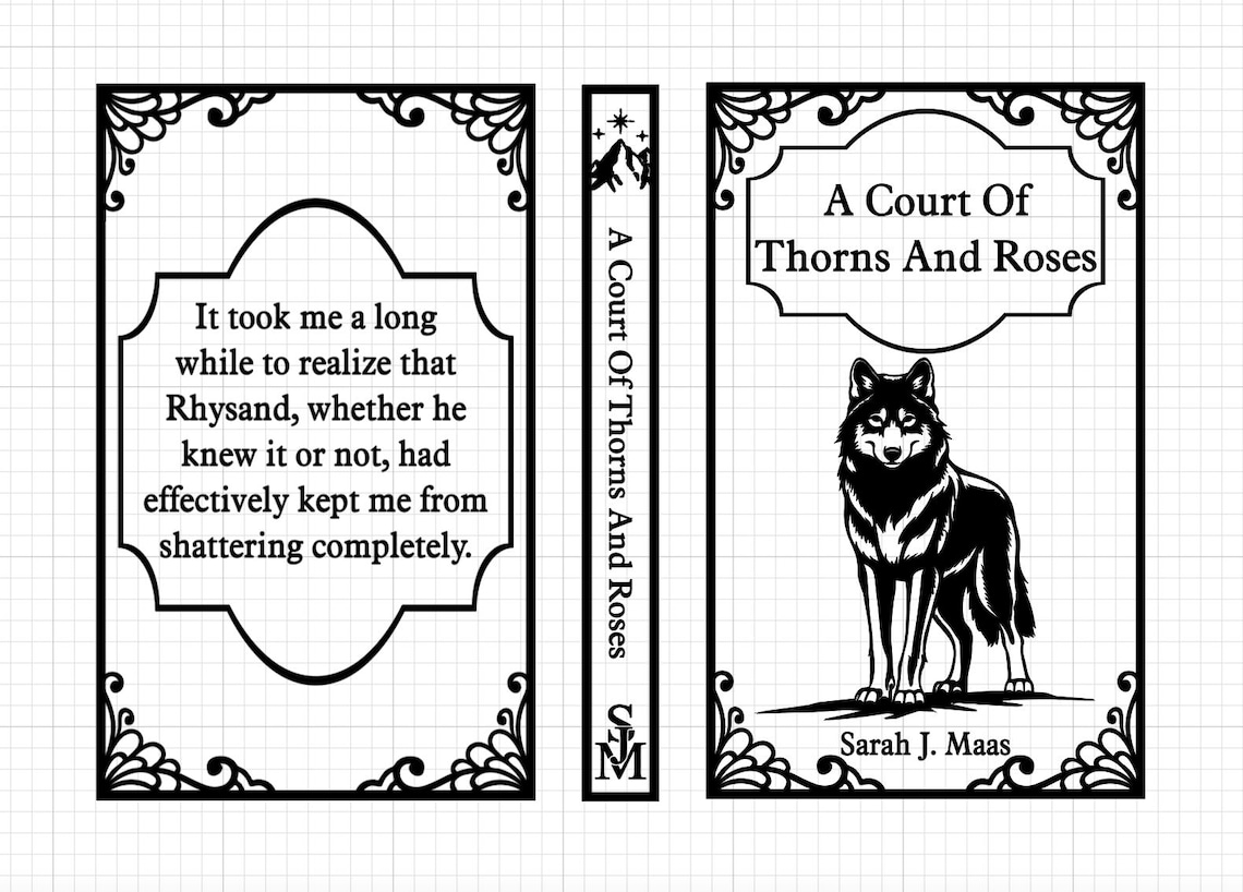 ACOTAR Series Rebind SVG Bundle | Front, Back and Spine for All 5 Books ...