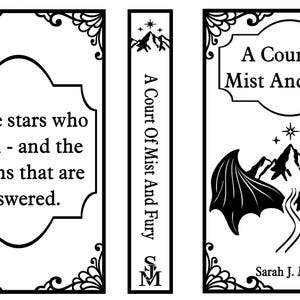 ACOMAF Rebind SVG Bundle | Front, Back and Spine | Digital Download for ...