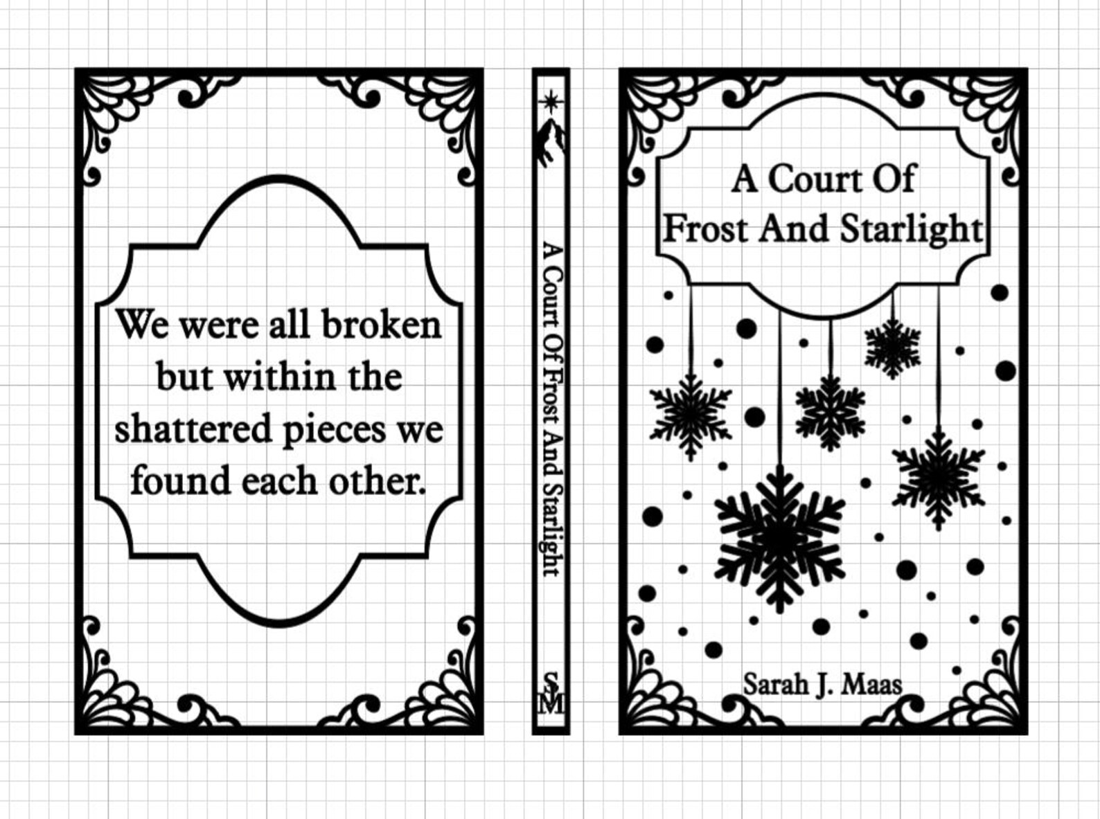 ACOTAR Series Rebind SVG Bundle | Front, Back and Spine for All 5 Books ...