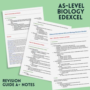 Edexcel International AS Level Biology Revision Guide - Etsy