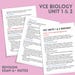 VCE Units 1 & 2 Biology Revision Notes - Etsy