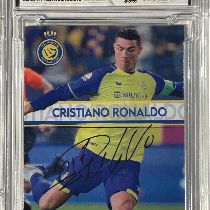 Cristiano Ronaldo Autographed Card - Etsy